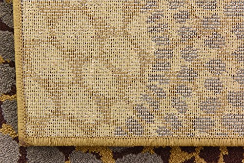 Unique Loom Barista Collection Area Rug - Java (5' 3" x 8' Rectangle, Beige/ Black)
