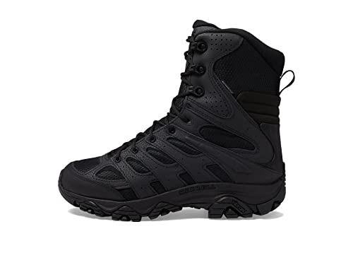 Merrell Men's Moab 3 Tactical 8" Zip Waterproof Military Boot, Black, 11