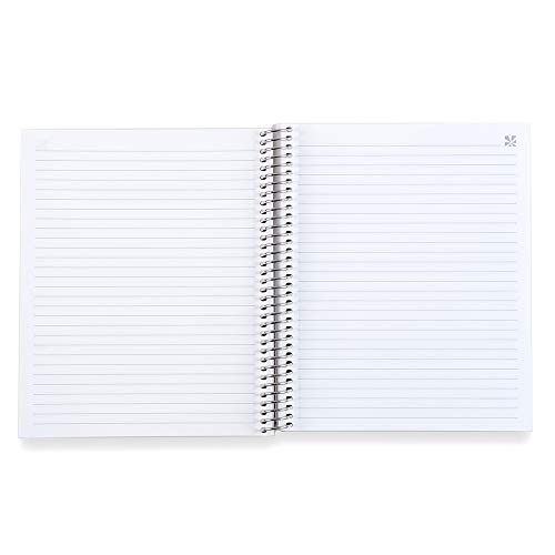 Erin Condren 8.5" x 11" Spiral Bound College Ruled Notebook - Layers Colorful. 160 Lined Page Note Taking & Writing Notebook. 80Lb Thick Mohawk Paper. Stickers Included