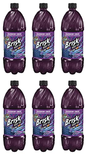 Brisk Icead Tea Blackberry Smash, 33.8 fl oz, 6 bottles