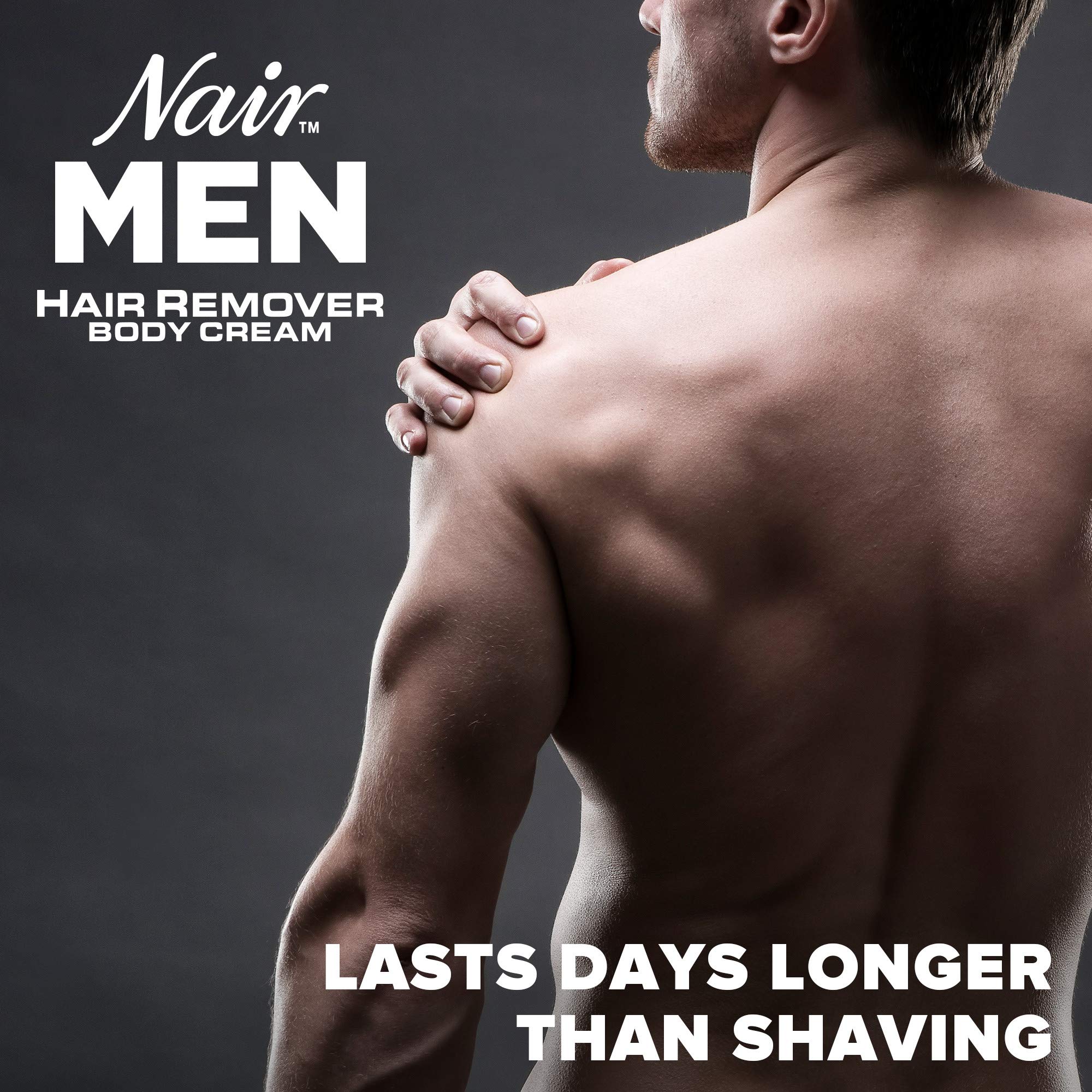 Nair Men's Hair Removal Cream, Body Hair Remover for Men, 13 Oz Bottle