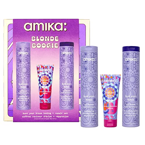 Blonde Boogie Bust Your Brass Toning and Repair Set | amika