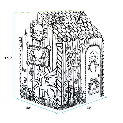 Bankers Box at Play Unicorn Playhouse, Cardboard Playhouse and Craft Activity for Kids