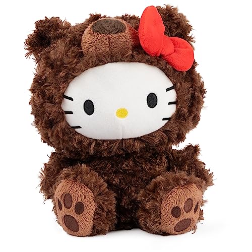 GUND Sanrio Hello Kitty Philbin Teddy Bear Plush Toy, Premium Stuffed Animal for Ages 1 and Up, Brown, 10β