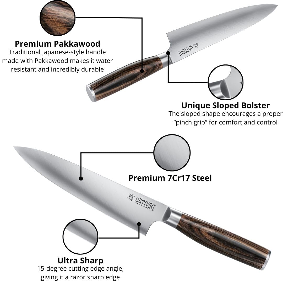 Yatoshi 3-Piece Kitchen Knife Set