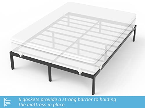 DiaOutro Bed Frame Non Slip Mattress Gaskets, 6 PCS Keep Mattress in Place, Wide Applicability Mattress Holder Easy to Assemble, Adjustable Anti-Slip Baffle Fit for Most Bed Frames, White