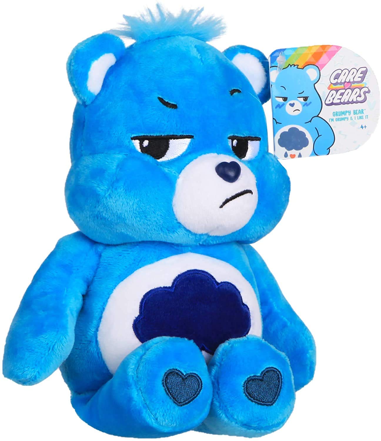 Iconic Care Bear 9 inch Plush- Grumpy Bear - I Like to be Grumpy! Collect All six!