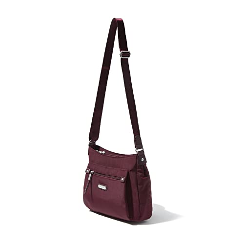 Baggallini Womens Uptown Bagg With Rfid Phone wristlet handbags, Dark Cherry, One Size US