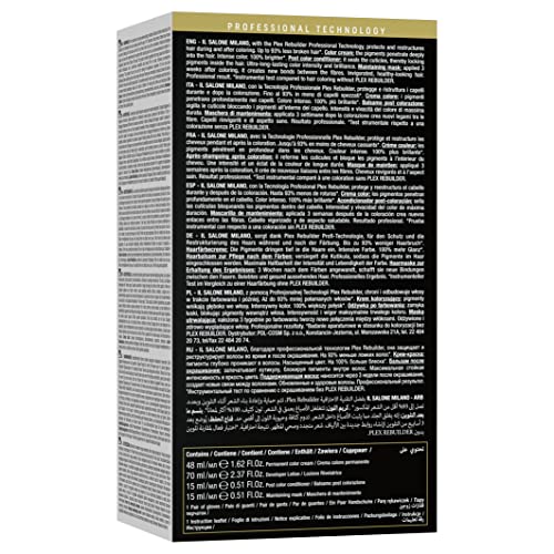 Il Salone Milano Plex Rebuilder Permanent Hair Color Cream - 12.11 Silver Platinum Hair Dye - Professional Salon - Premium Quality - Protects and Restructures - Paraffin, Paraben, Ethyl Alcohol Free