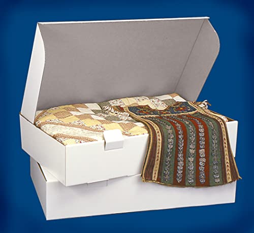 S.A. RICHARDS 1400 Prop-IT Museum Quality, Acid-Free Storage Chests for Textiles, Large (6 in x 30 in x 18 in), White