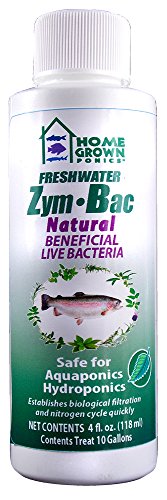 Home Grown Ponics Zym Bac No. 96044 Natural Beneficial Bacteria, 4 oz.,Clear,MODEL-96044