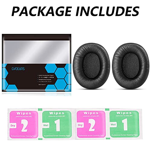Gvoears Replacement Earpads Cushions for Sennheiser HD280 HD280 Pro HD281 HMD280 HMD281 Headsets Ear Pads, Professional Earpads Cushions, Soft Memory Foam and Premium Protein Leather(Black)