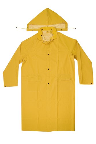 CLC Custom Leathercraft R1054X Heavyweight PVC Trench Coat, 4XL , Yellow