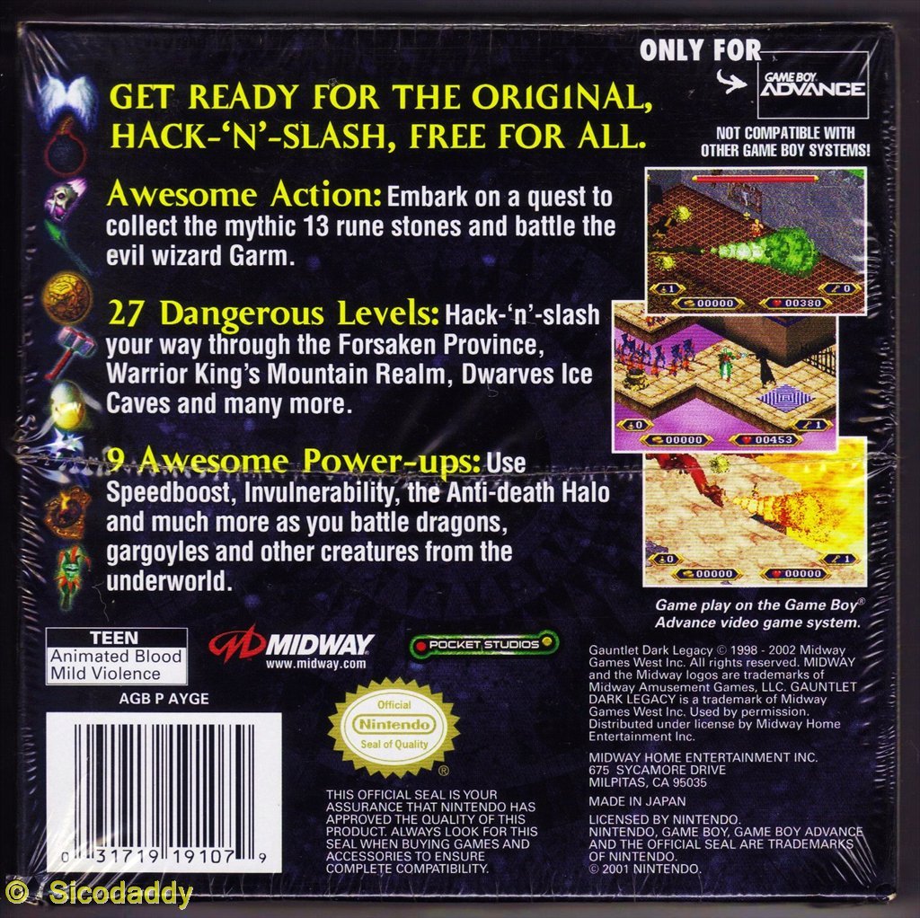 Gauntlet Dark Legacy - Game Boy Advance