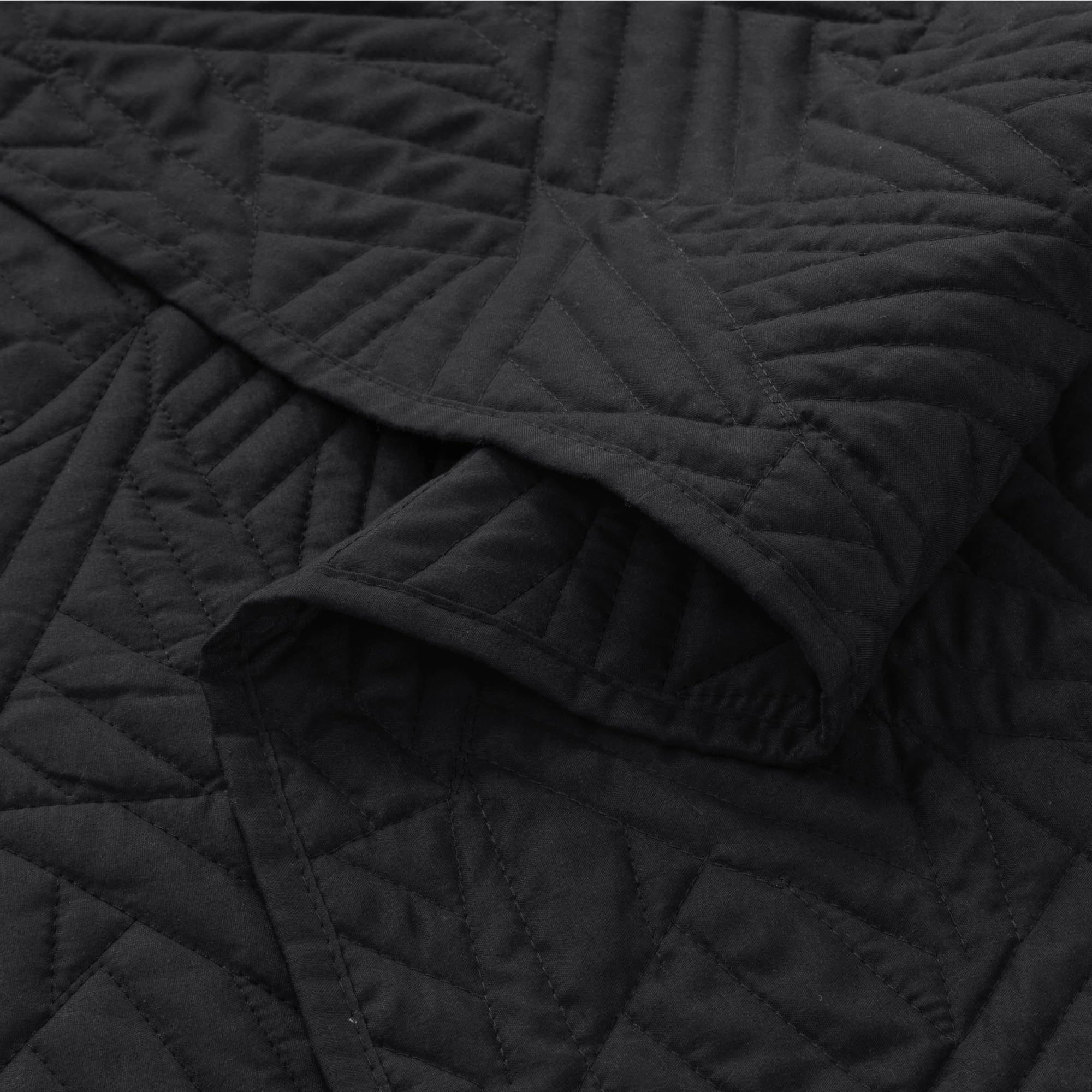 BEDELITE Coverlet Queen Bedspread - Summer Lightweight Full Size Quilt Set, Soft Modern Weave Pattern Gray Queen Quilt Bedding set 3 Pieces (1 Quilt 90" x 96" + 2 Pillow Shams)