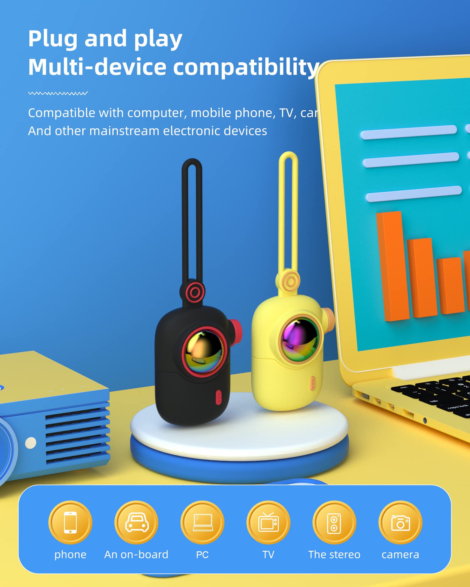 Bilious Cute Mini Camera Shaped USB Flash Drive, Thumb Drive 128gb Waterproof USB 2.0 Memory Stick Small Size USB Drive Gift