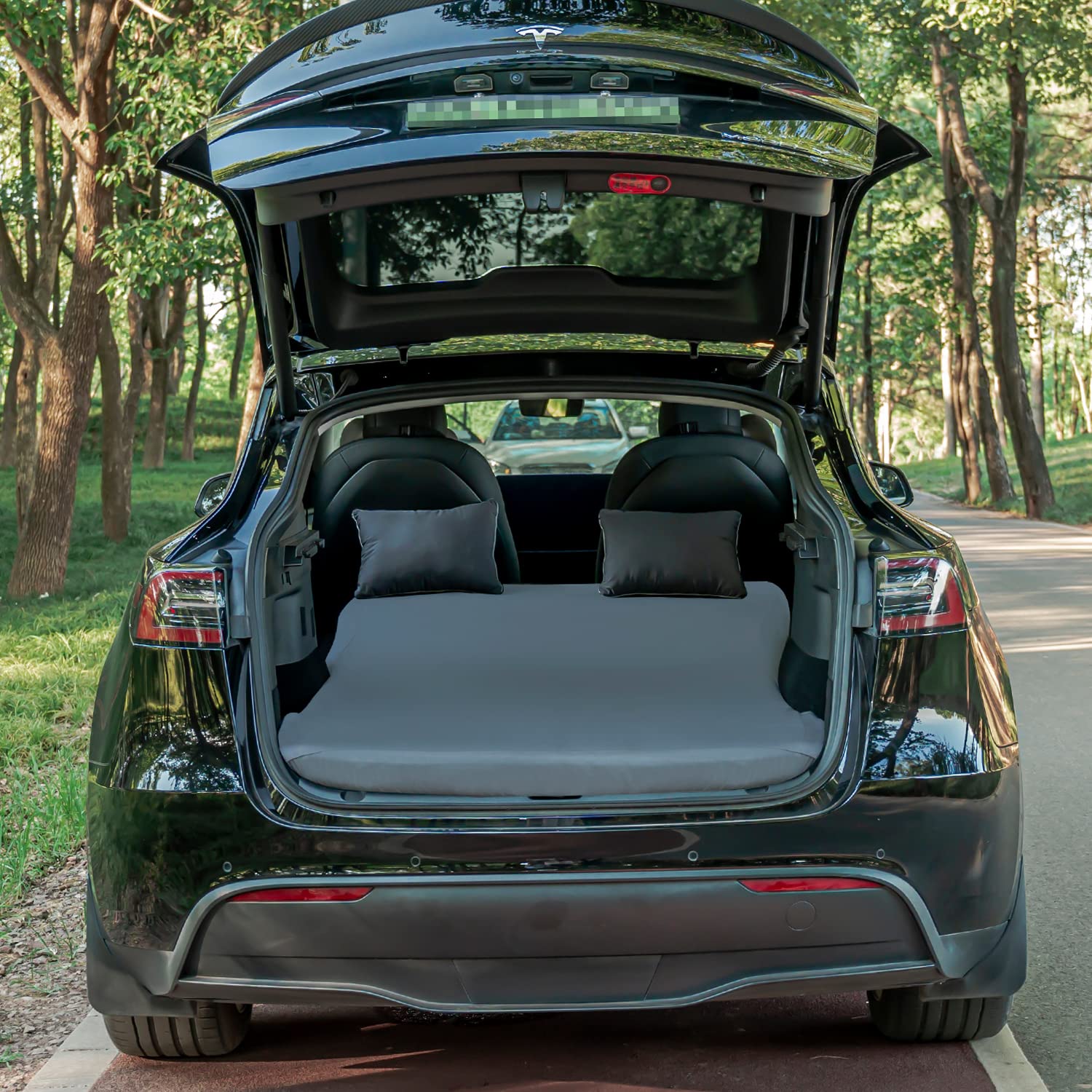 Zenosyne Car Mattress for Tesla Model Y, Car Bed Mattress, Car Camping Mattress, Car Sleeping Pad for Tesla Model Y, CertiPUR Memory Foam with Free Sheet and Pillows