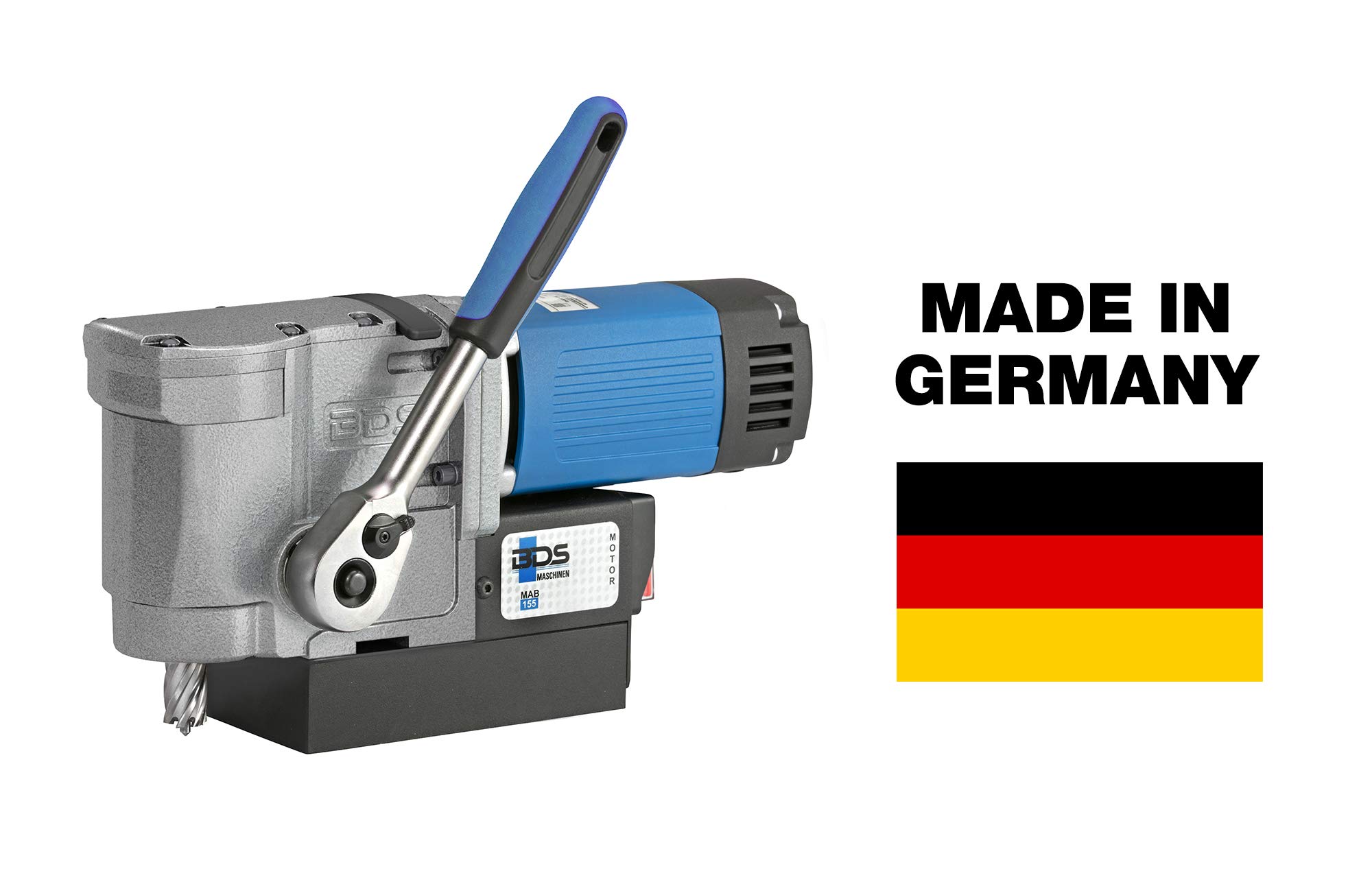 C.S. Unitec MAB 155 Portable Magnetic Drill Press | 1050W 1-Speed Benchtop Power Drill Machine w/up to 1-1/2" Diameter