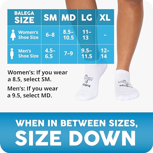 Balega Recycled Hidden Comfort Performance No Show Athletic Running Socks for Men and Women (1 Pair), Neon Pink/White - Medium (1 Pair)