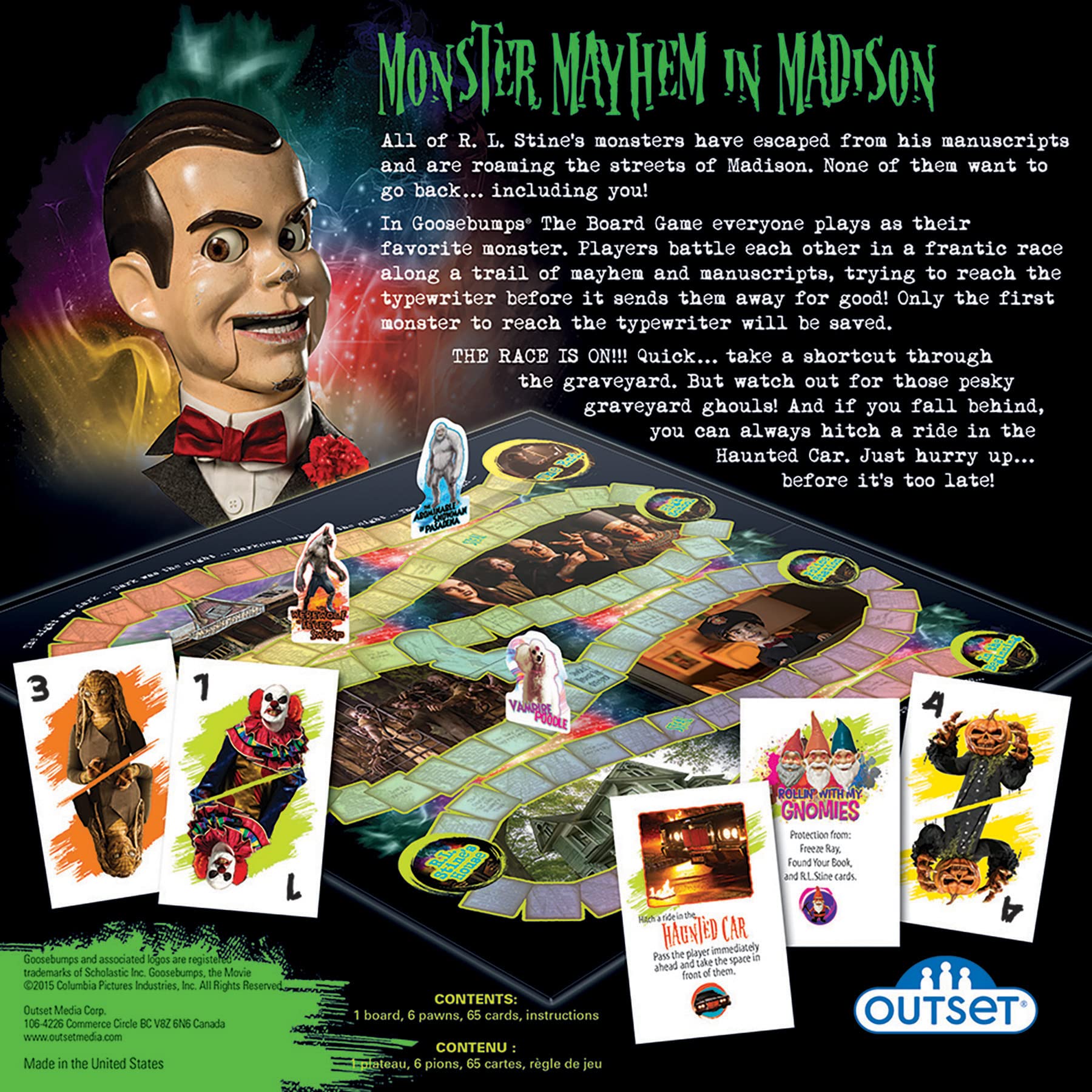 Goosebumps The Board Game - Family Board Game - Based on Books and Movie - Easy and Entertaining to Play - for 2-6 Players - Ages 8 and up