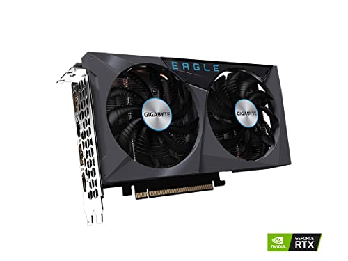 GIGABYTE GeForce RTX 3050 Eagle OC 8G Graphics Card, 2X WINDFORCE Fans, 8GB 128-bit GDDR6, GV-N3050EAGLE OC-8GD Video Card