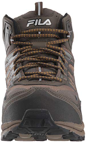 Fila Men's Hail Storm 3 Mid Composite Toe Trail Work Shoes Shoe, Walnut/Major Brown/Gold Fusion, 11 D US