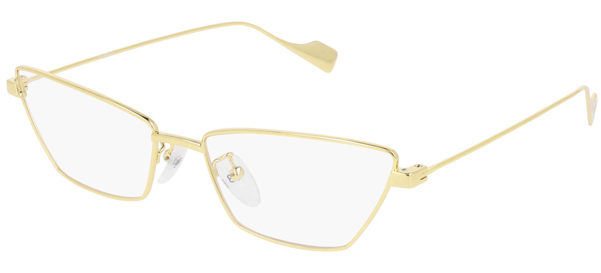 Balenciaga Everyday BB0091O 003 Eyeglasses Women's Gold Full Rim Optical Frame