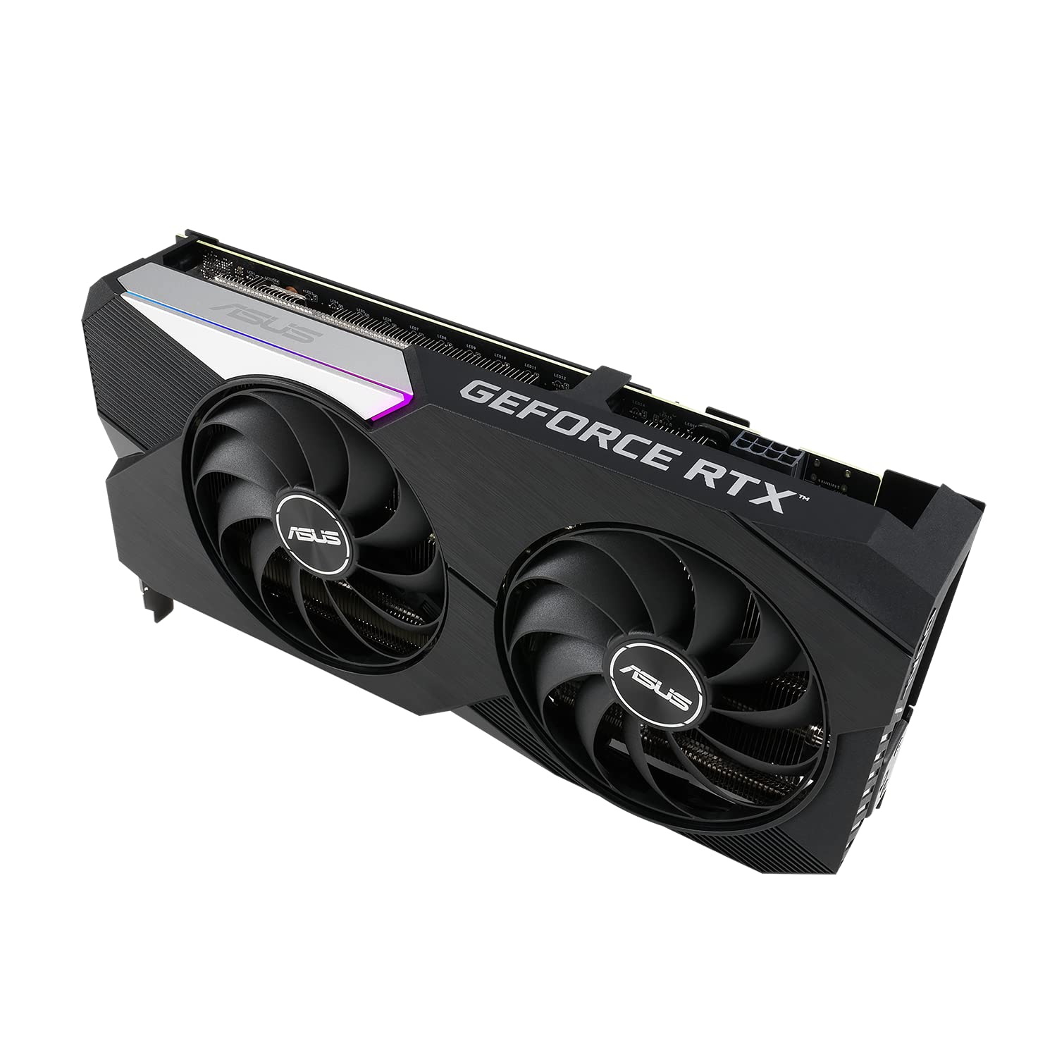 ASUS Dual NVIDIA GeForce RTX 3060 Ti V2 OC Edition Gaming Graphics Card (PCIe 4.0, 8GB GDDR6 Memory, LHR, HDMI 2.1, DisplayPort 1.4a, Axial-tech Fan Design, Dual BIOS, Protective Backplate)