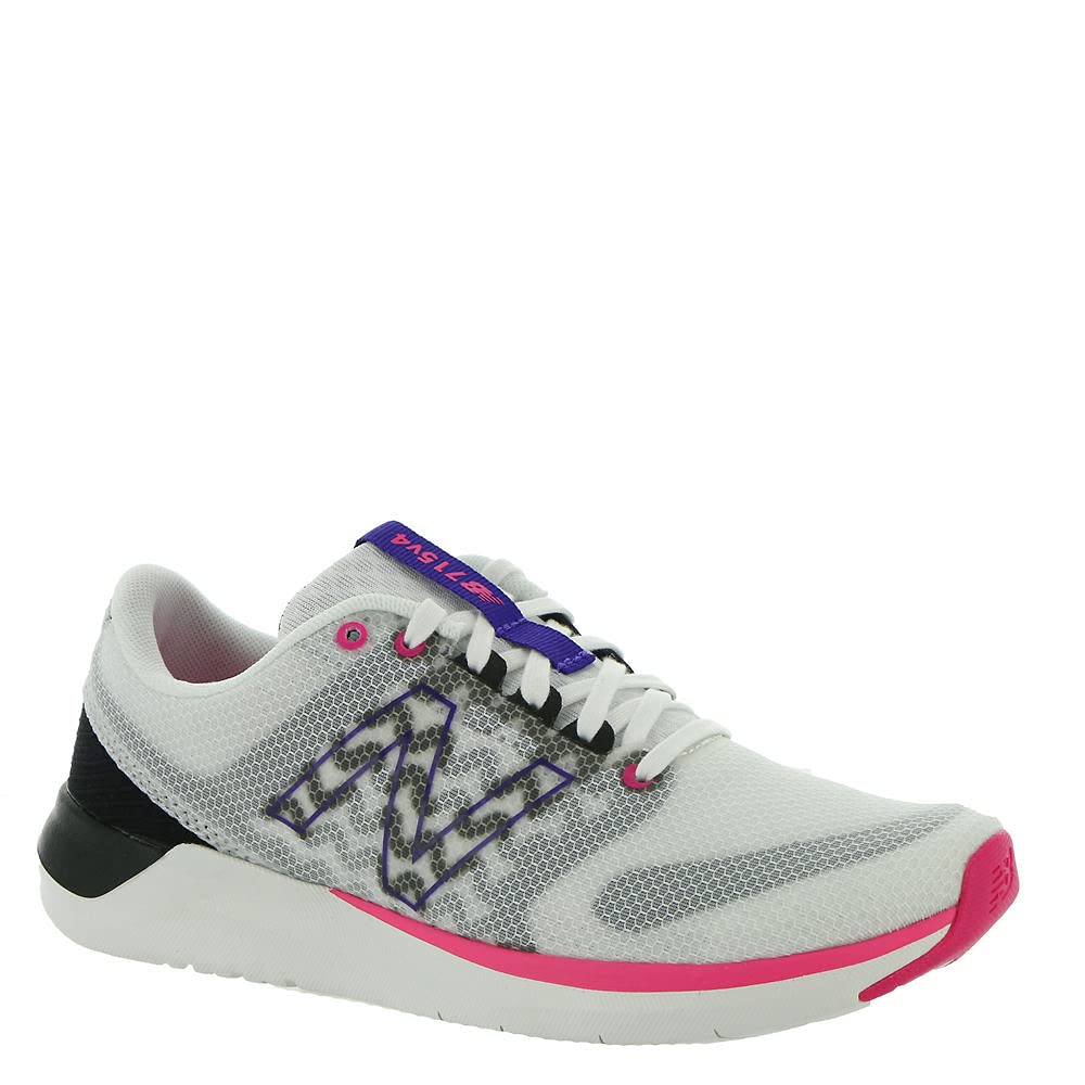 New Balance Women's 715 V4 Cross Trainer, White/Pink, 8