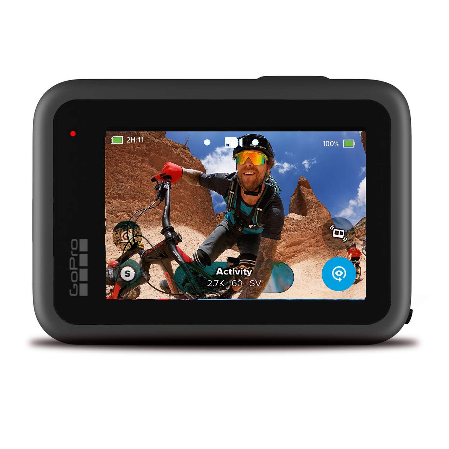 GoPro HERO9 Black - Waterproof Action Camera with Front LCD and Touch Rear Screens, 5K HD Video, 20MP Photos, 1080p Live Streaming, Stabilization + 32GB Card and 2 Extra Batteries