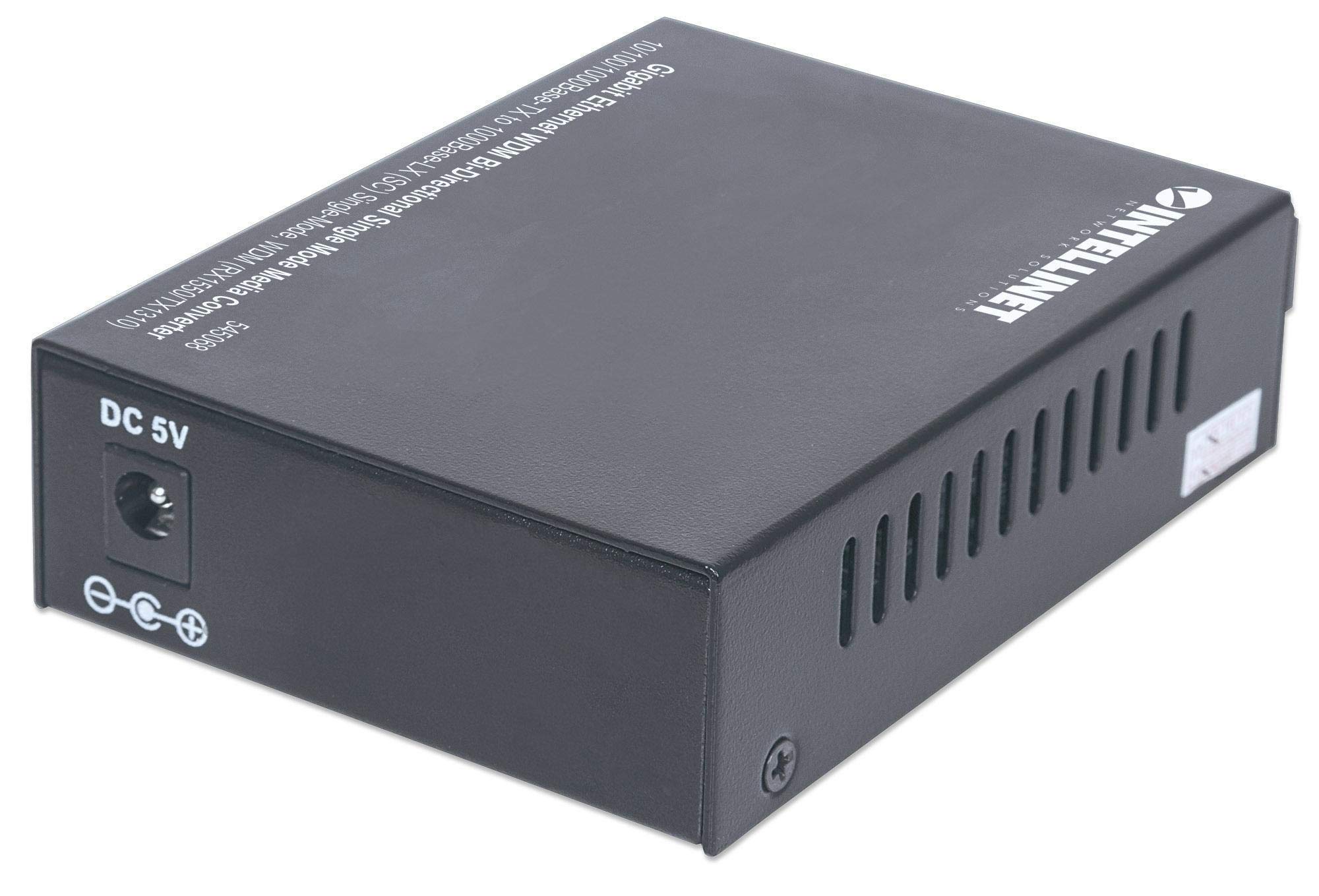 Intellinet Gigabit Ethernet WDM Bi-Directional Single Mode Media Converter