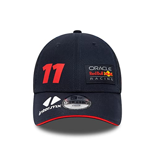 New Era Sergio Czech Perez Driver Cap Red Bull Racing F1 9Forty Adjustable for Kids, Navy blue, Talla Ășnica
