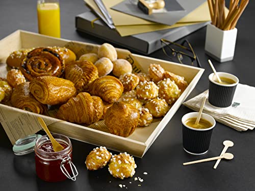 Noah39 Heavy Duty Wooden Tray (Case of 10), PacknWood - Biodegradable Serving Wood Table Trays (17" x 13" x 1.5") 210WOODTRAY39