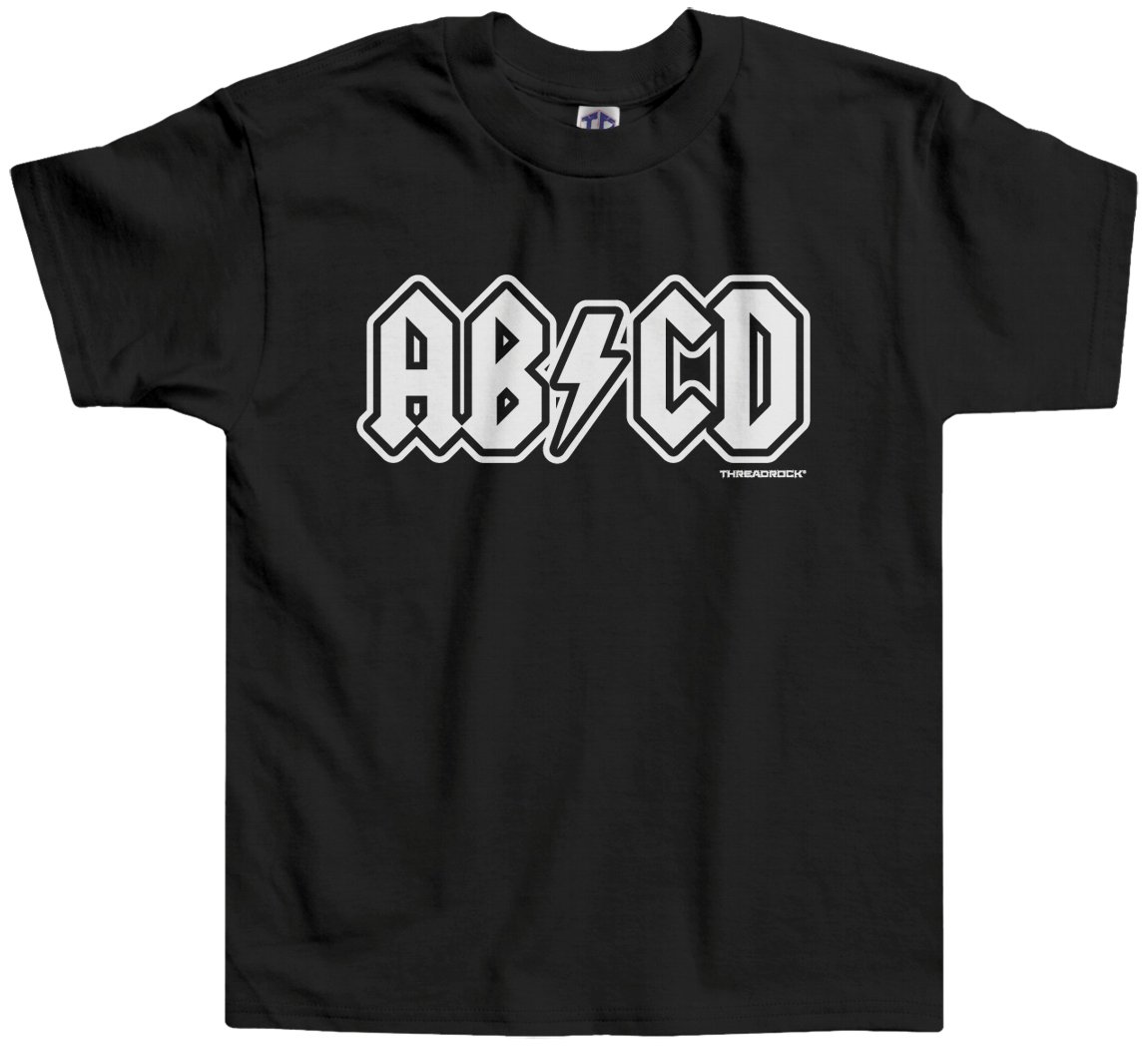 Threadrock Little Boys' ABCD Infant T-Shirt 18M Black