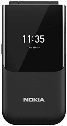 Nokia 2720 Flip 4G 2.8" Dual-core 2 MP Snapdragon 205 Phone, GSM Unlocked Chinese Model, No Warranty (Black)