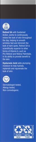 Neutrogena Ageless Retinol Cream - Anti-Wrinkle Night Moisturizer with Hyaluronic Acid, Vitamin E & Shea Butter, 1.4 oz