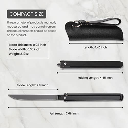 edcfans Pocket Knife for Men, EDC Knives with Glass Breaker, Folding Knife, Slim Gentleman's Knife Suitable for Everyday Carry