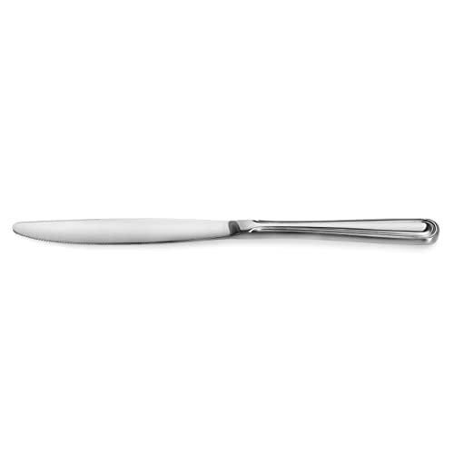 New Star Foodservice 58789 Windsor Pattern, 18/0 Stainless Steel, Dinner Knife, 8.2-Inch, Set of 12