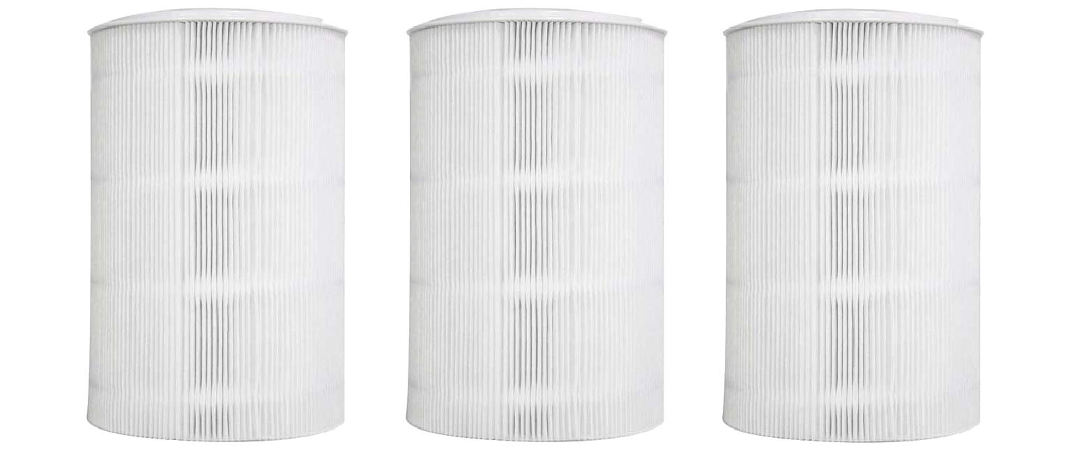 Nispira Premium Foldable HEPA Particle and Activated Carbon Filter Replacement Compatible with Blueair Blue Pure 411, 411+ & MINI Air Purifiers. Compared to Part F411PACF102174. 3 Filters