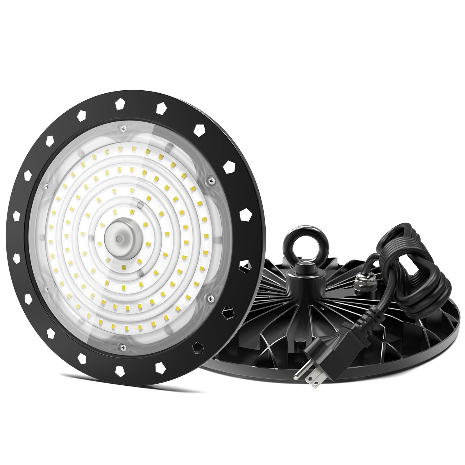 Paideste UFO Led High Bay Light: 200W 20000LM Shop Lights - 6000K Commercial Daylight for Garage, Barn, Warehouse, Workshop