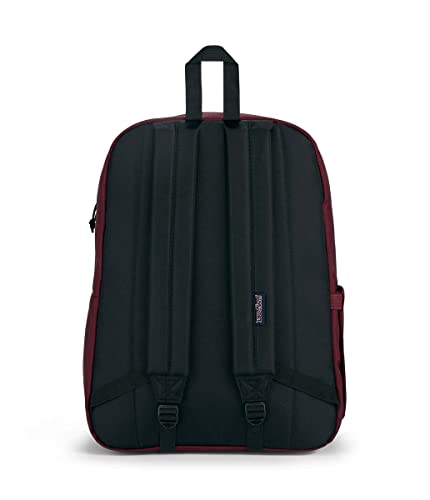 JanSport Superbreak Plus Backpack - Work, Travel, or Laptop Bookbag with Water Bottle Pocket, Russet Red