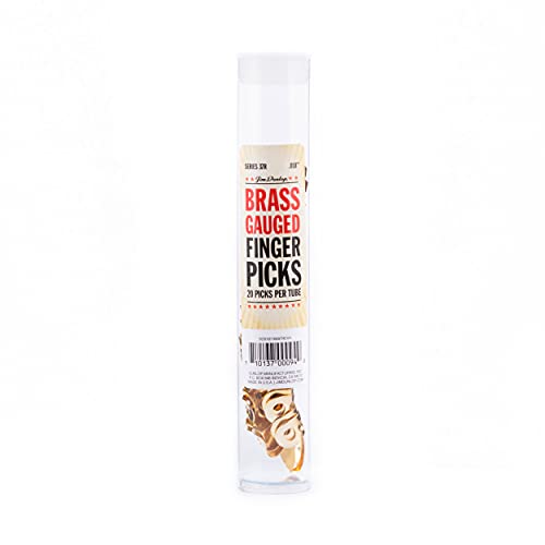 JIM DUNLOP 37R.018 Brass Fingerpicks, .018", 20/Tube