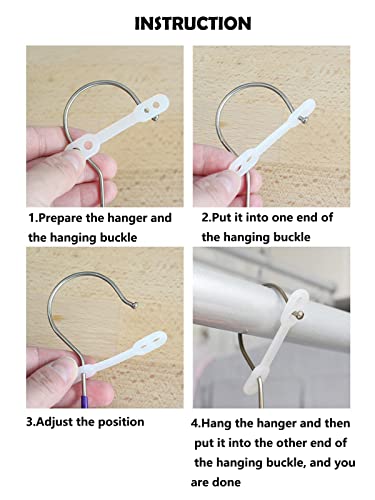 IKITRAEE Multifunctional Hanging Clips,Clip with Hook,Single Clip,Clip with Buckle, Towel Clips, Sock Clips,Multifunctional Clothespins. (White)
