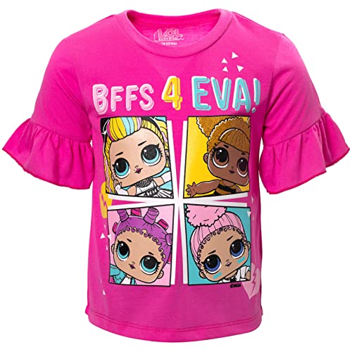 L.O.L. Surprise! 80s B.B. Roller Sk8er Queen Bee Touchdown Big Girls T-Shirt Legging Pink 14-16