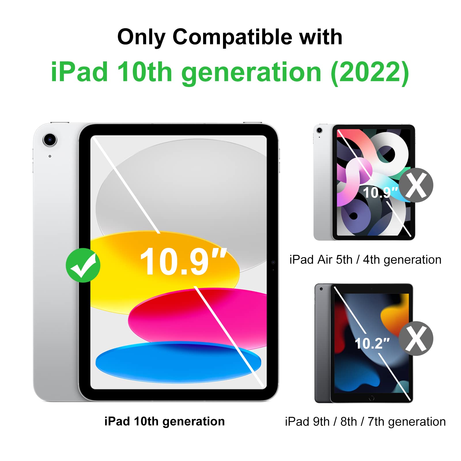 Bioton Silkfeel Glass Screen Protector Compatible with iPad 9th Generation/iPad 8th Generation/iPad 7th Generation (iPad 10.2 Inch) [Auto-Alignment Tool] [Tempered Glass] [EZ Kit]