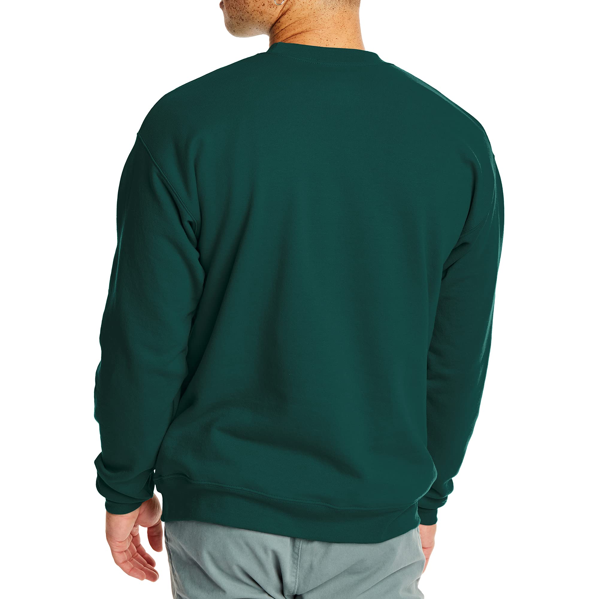 Hanes Men's EcoSmart Sweatshirt, Deep Forest, XL