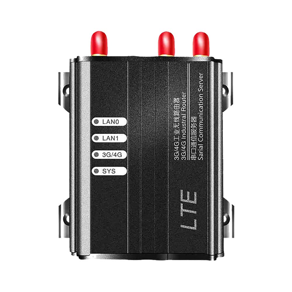EXVIST 4G LTE Cellular Router with SIM Card Slot, Industrial 4G LTE Router with EC25-AFX, RS232, VPN, External Antennas for Smart Home, Video Surveillance, Industrial Control etc.