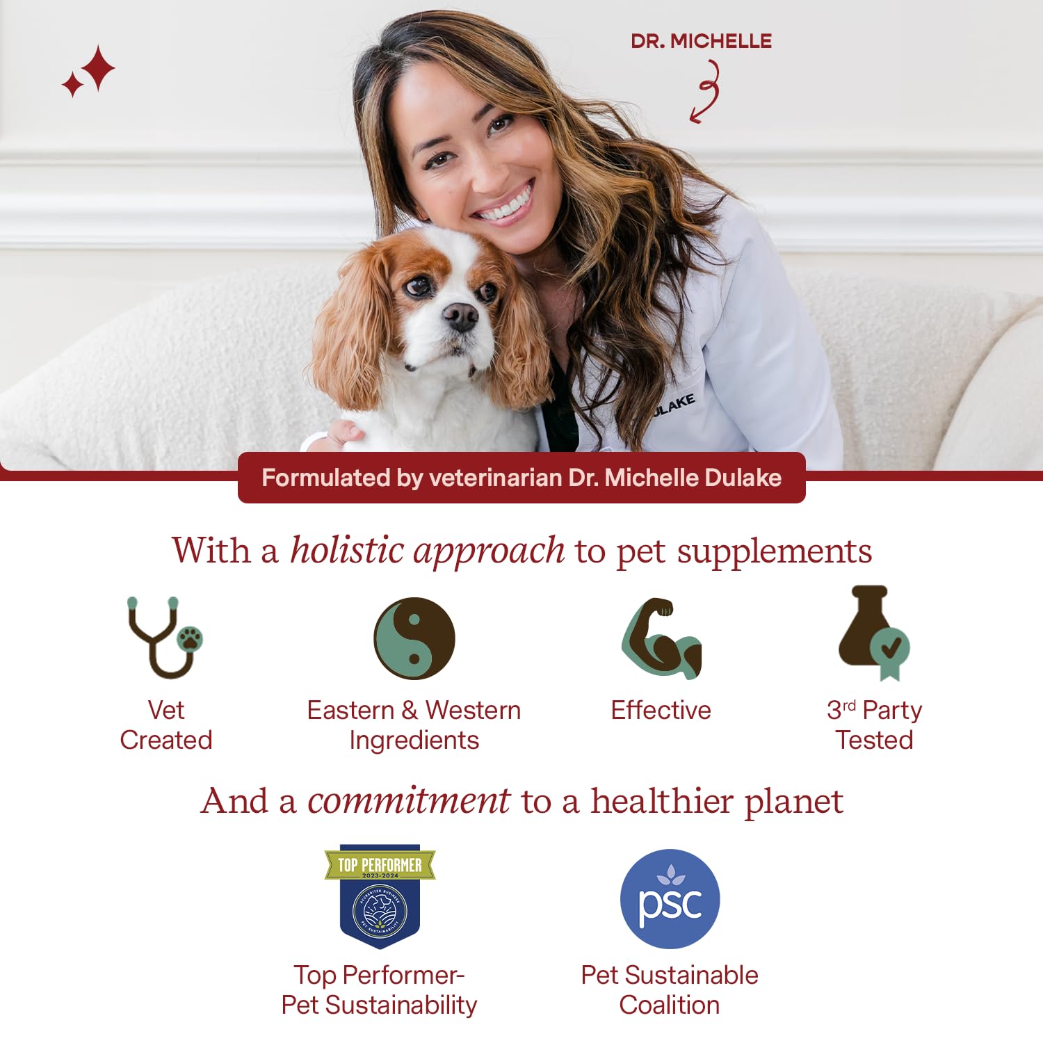 Fera Pets Cardiac Supplement for Dogs & Cats – 60 Capsules – Vet Created -Cardiovascular Function & Strength-Taurine, CoQ10, Organic Hawthorne Berry