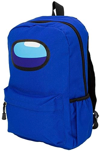 Dincind Game Backpack Set for Boys Girls, Laptop Backpack with Lunch Bag Pencil Case, Travel Bookbag for Outdoor Camping/Work Blue