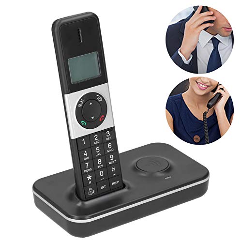 Cordless Desk Telephone for Home and Office Use, Cordless Phone System for Home or Small Business Digital Cordless Telephone Caller ID HandsFree Business Fixed Landline, 100β240V